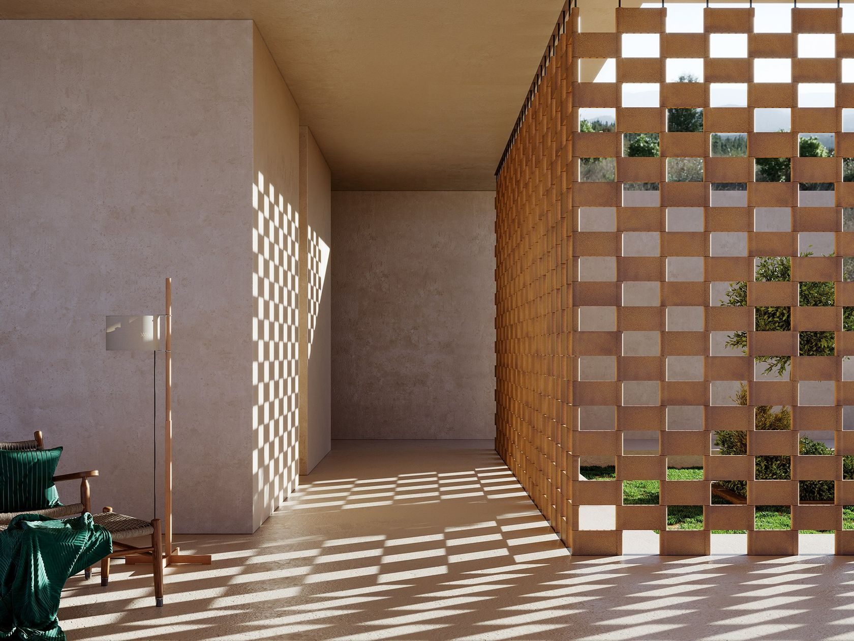 CURTAIN Pared divisoria By Exagres | design SUMMUMSTUDIO