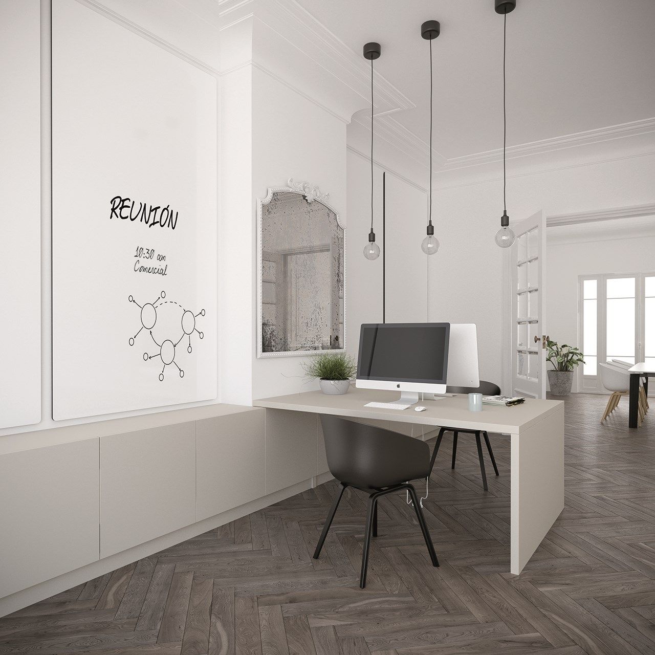 Design whiteboard CURVE By Chameleon