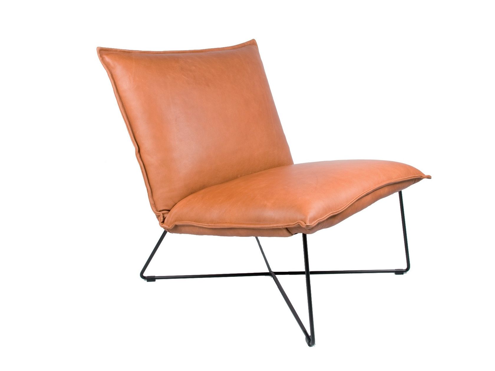 Leather easy chair CUSCINI By Jess Design