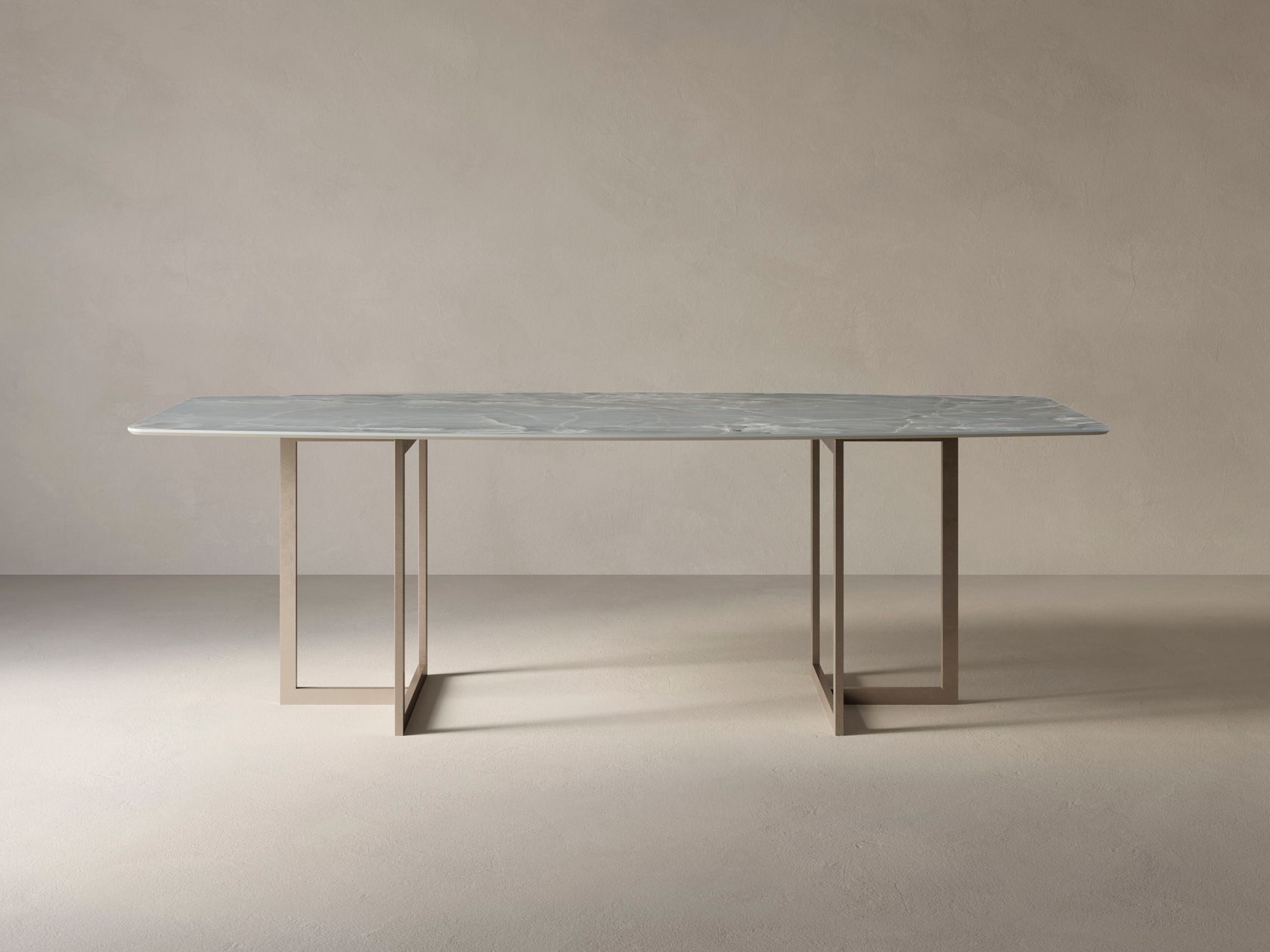 Indoor and outdoor tables in Casalgrande Padana porcelain stoneware
