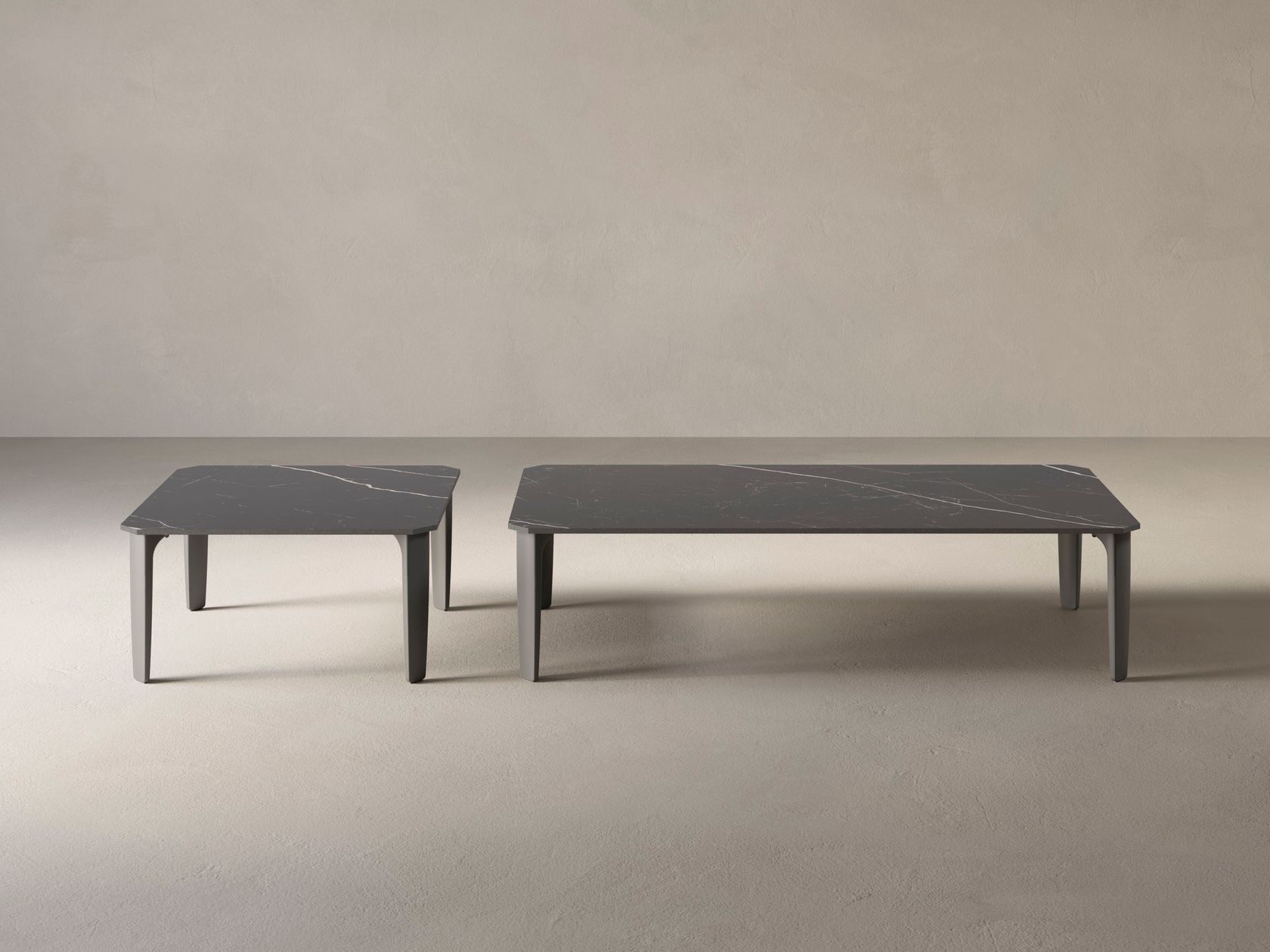 Indoor and outdoor tables in Casalgrande Padana porcelain stoneware