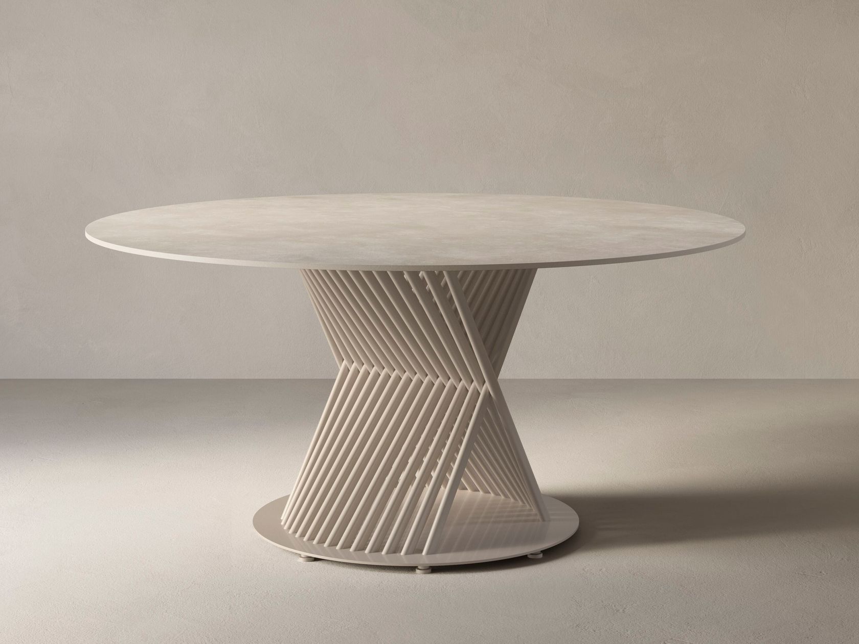 Indoor and outdoor tables in Casalgrande Padana porcelain stoneware
