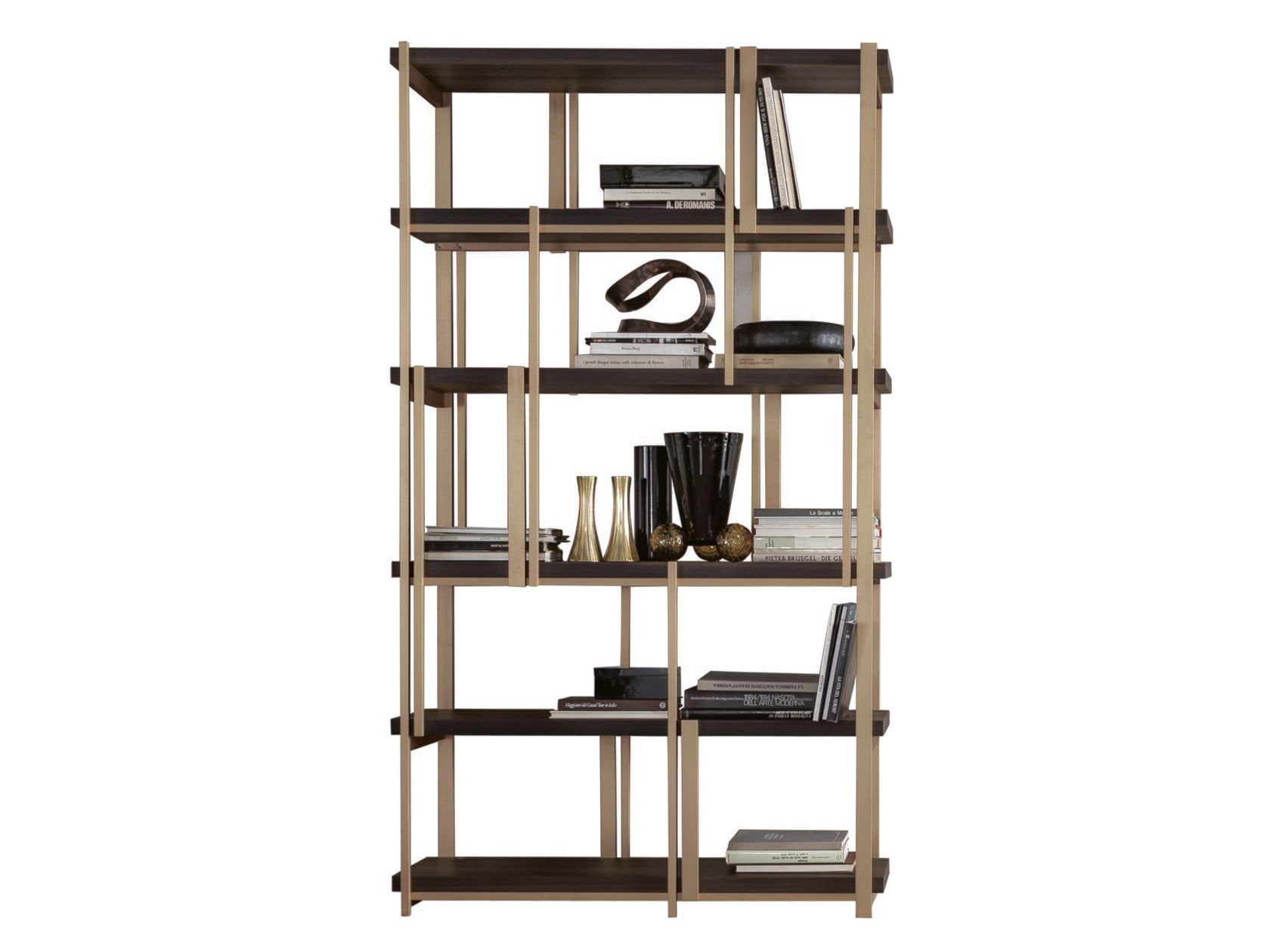 MONDRIAN Open metal bookcase By Casamilano