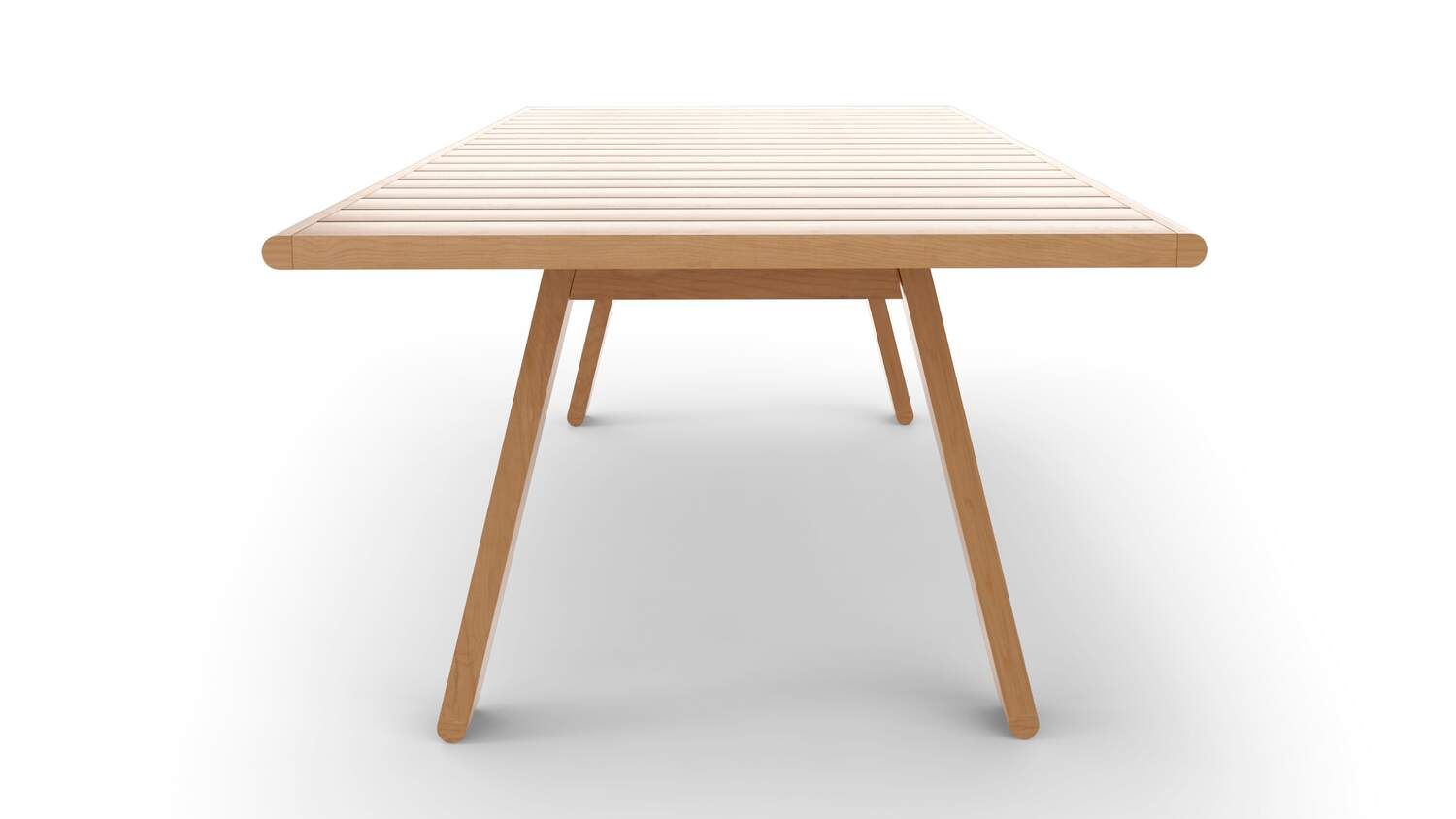 DINE OUT Rectangular wooden garden table By Cassina