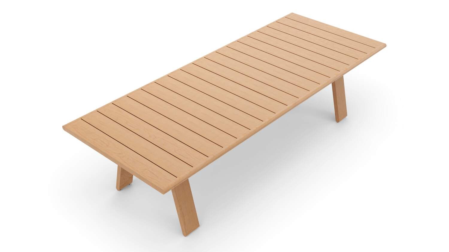 DINE OUT Rectangular wooden garden table By Cassina