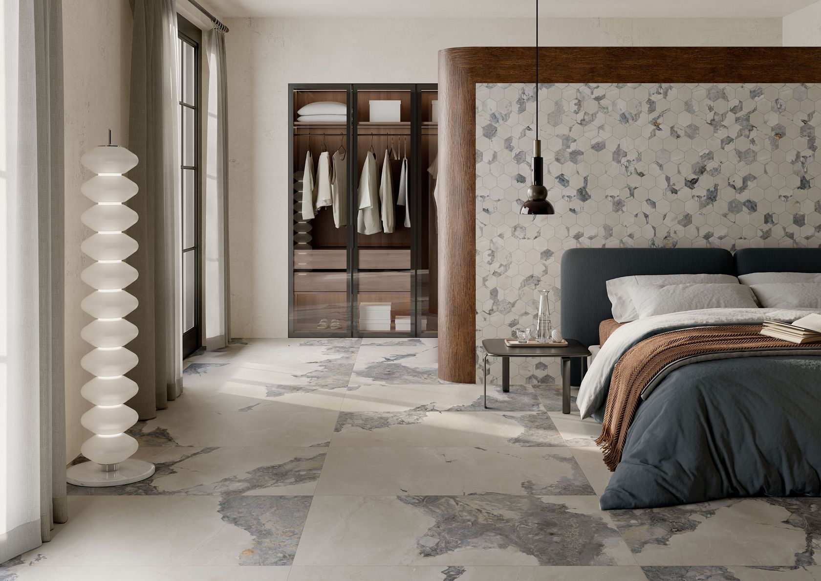 INVISIBLE Porcelain stoneware wall/floor tiles with marble effect By ...