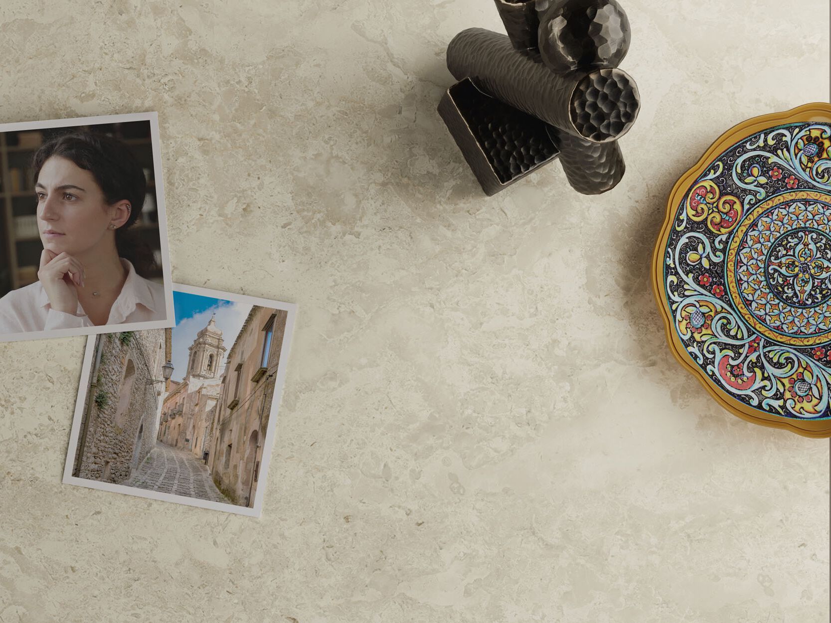 PORTRAITS ERICE Stone effect porcelain stoneware tiles By Ceramiche Caesar