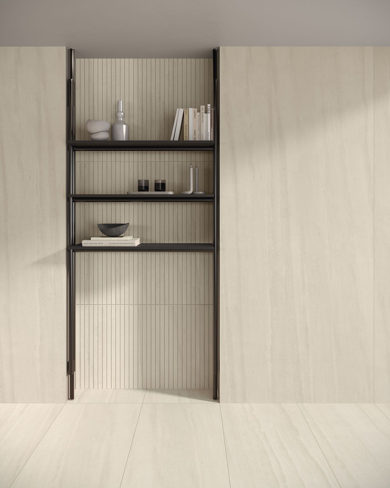 PORTRAITS FARO Stone effect porcelain stoneware tiles By Ceramiche Caesar