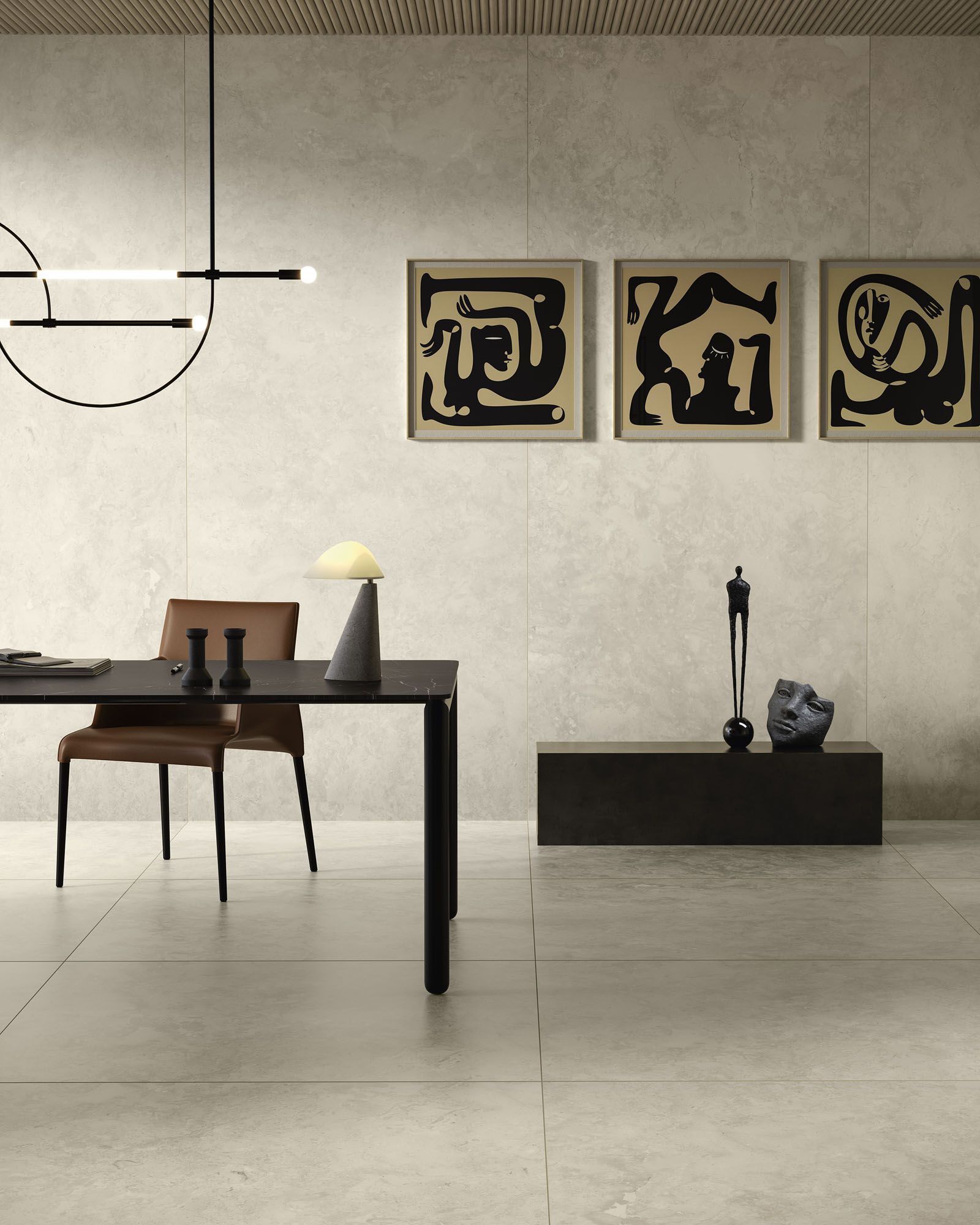 PORTRAITS Stone effect porcelain stoneware tiles By Ceramiche Caesar