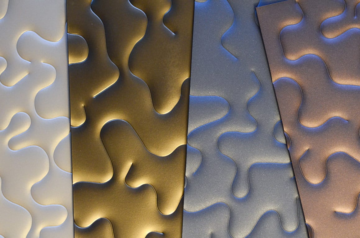 Three-dimensional metal cladding panel COLLECTION 2020 By Emboss