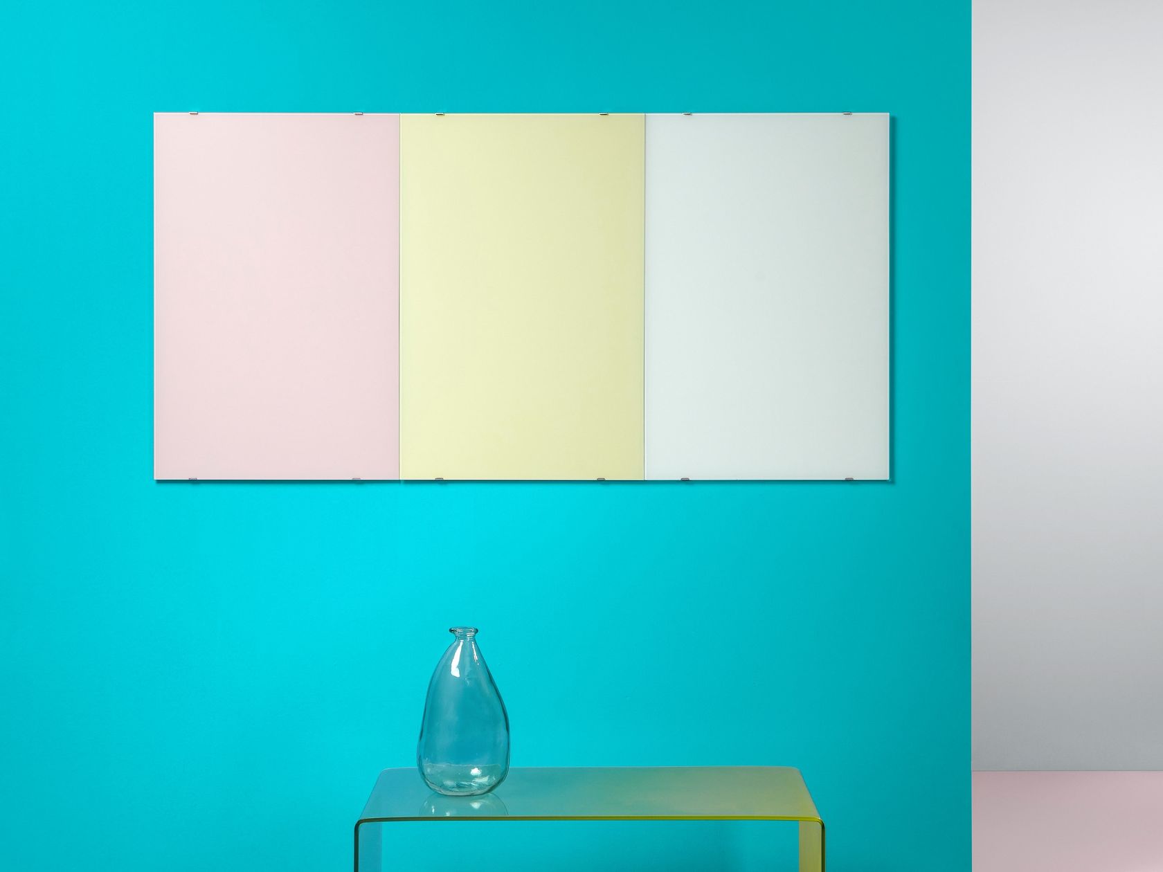 Coloured glass board Wall-mounted glass office whiteboard By Made Design