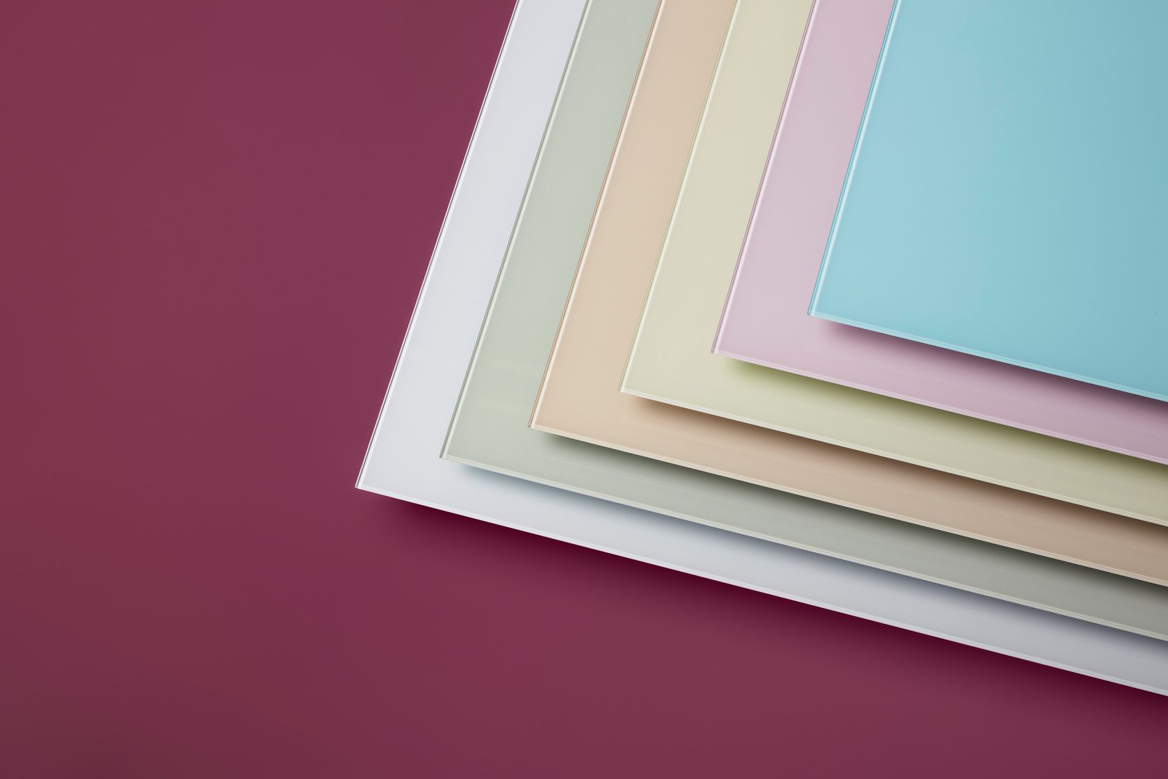 Coloured glass board Wall-mounted glass office whiteboard By Made Design