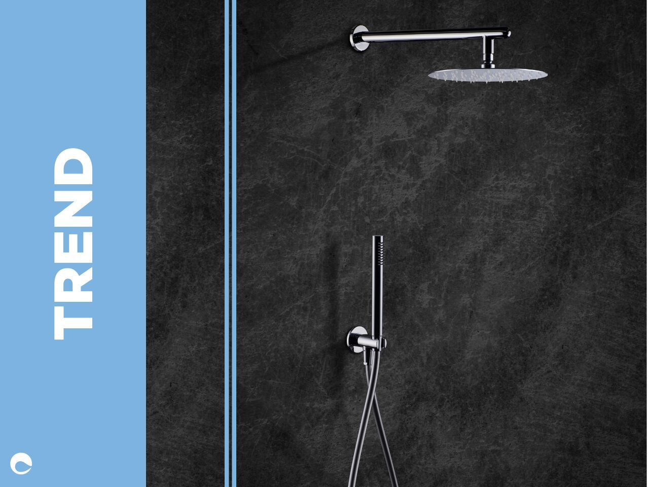 Kit doccia con soffione e doccetta TREND - Cropelli - Edilportale