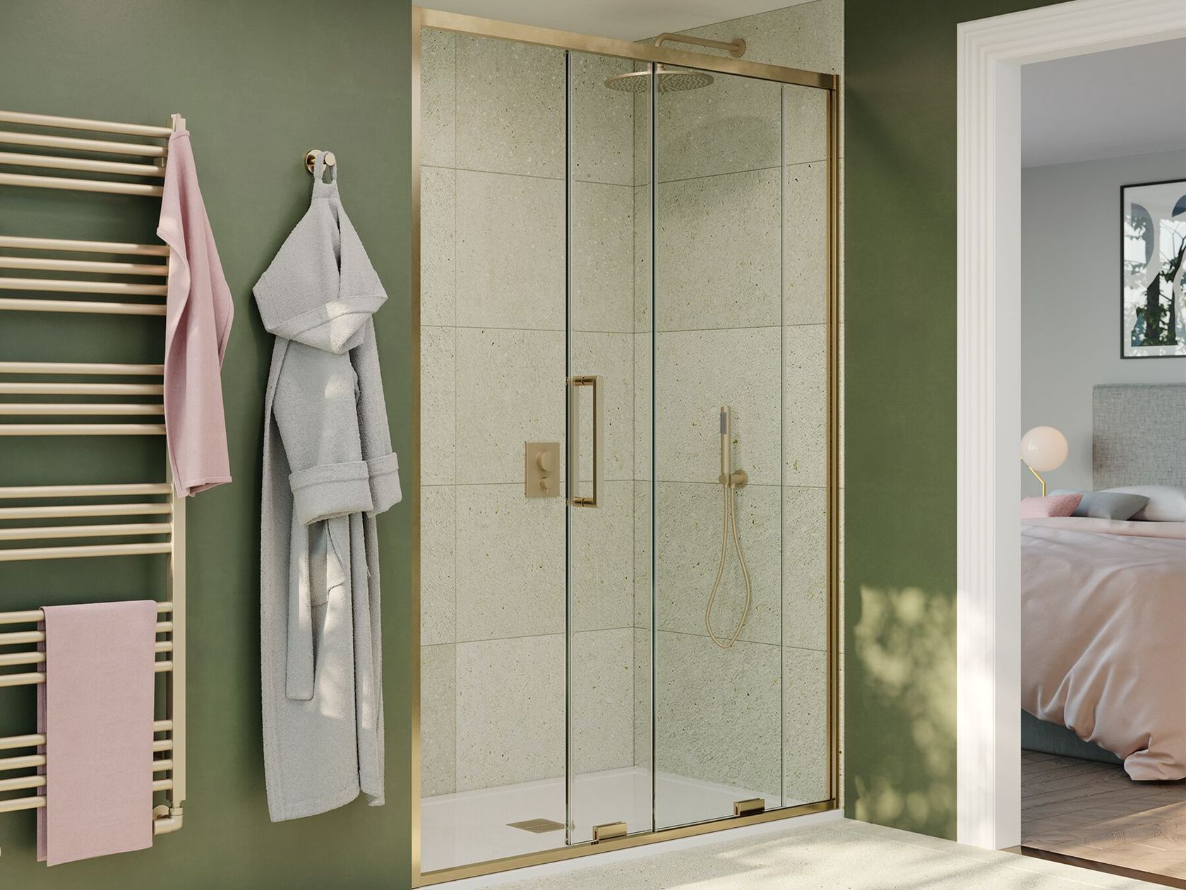 Shower cabins | Corner, alcove, with sliding doors | Archiproducts