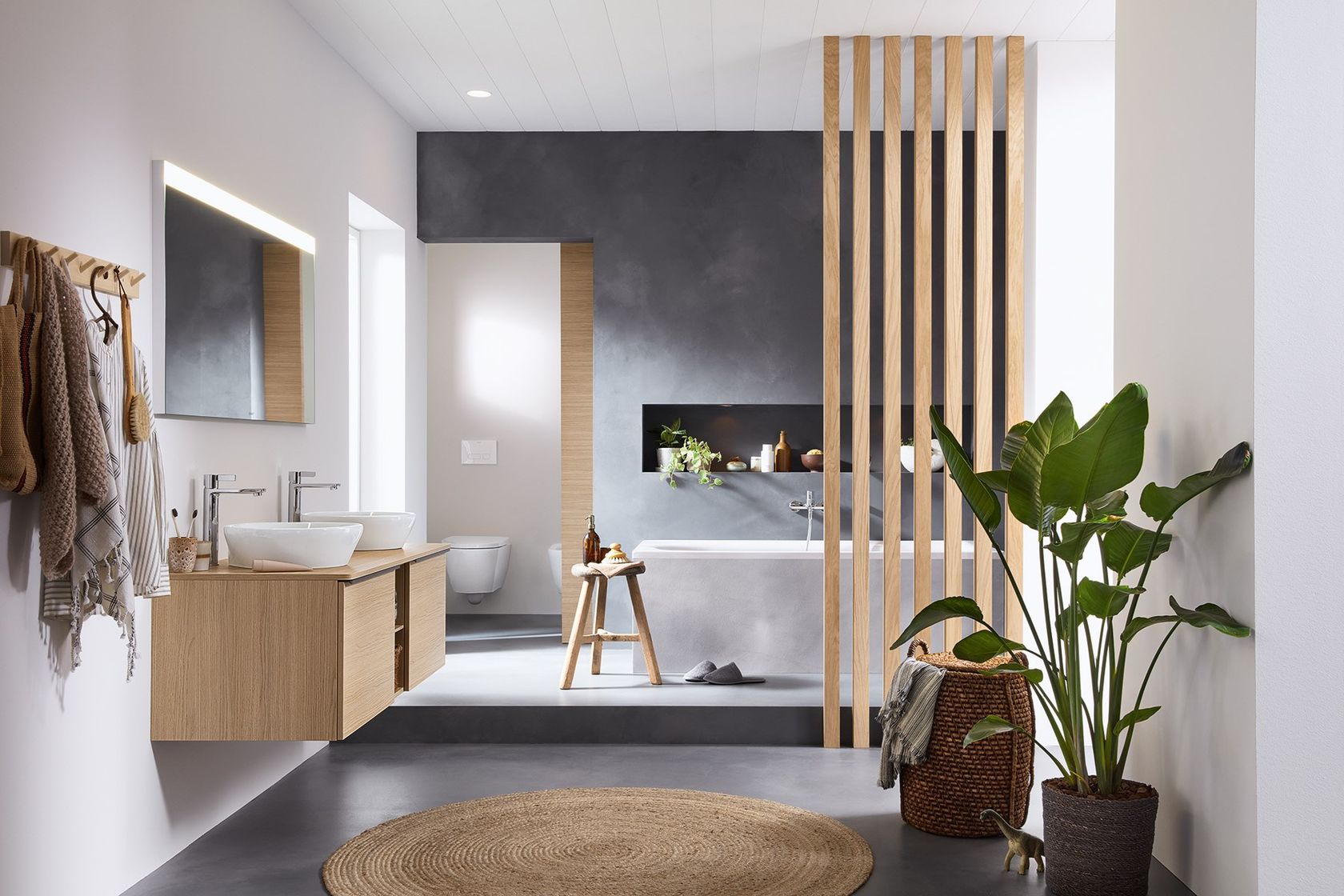 D-NEO | Wall-mounted vanity unit By Duravit design Bertrand Lejoly