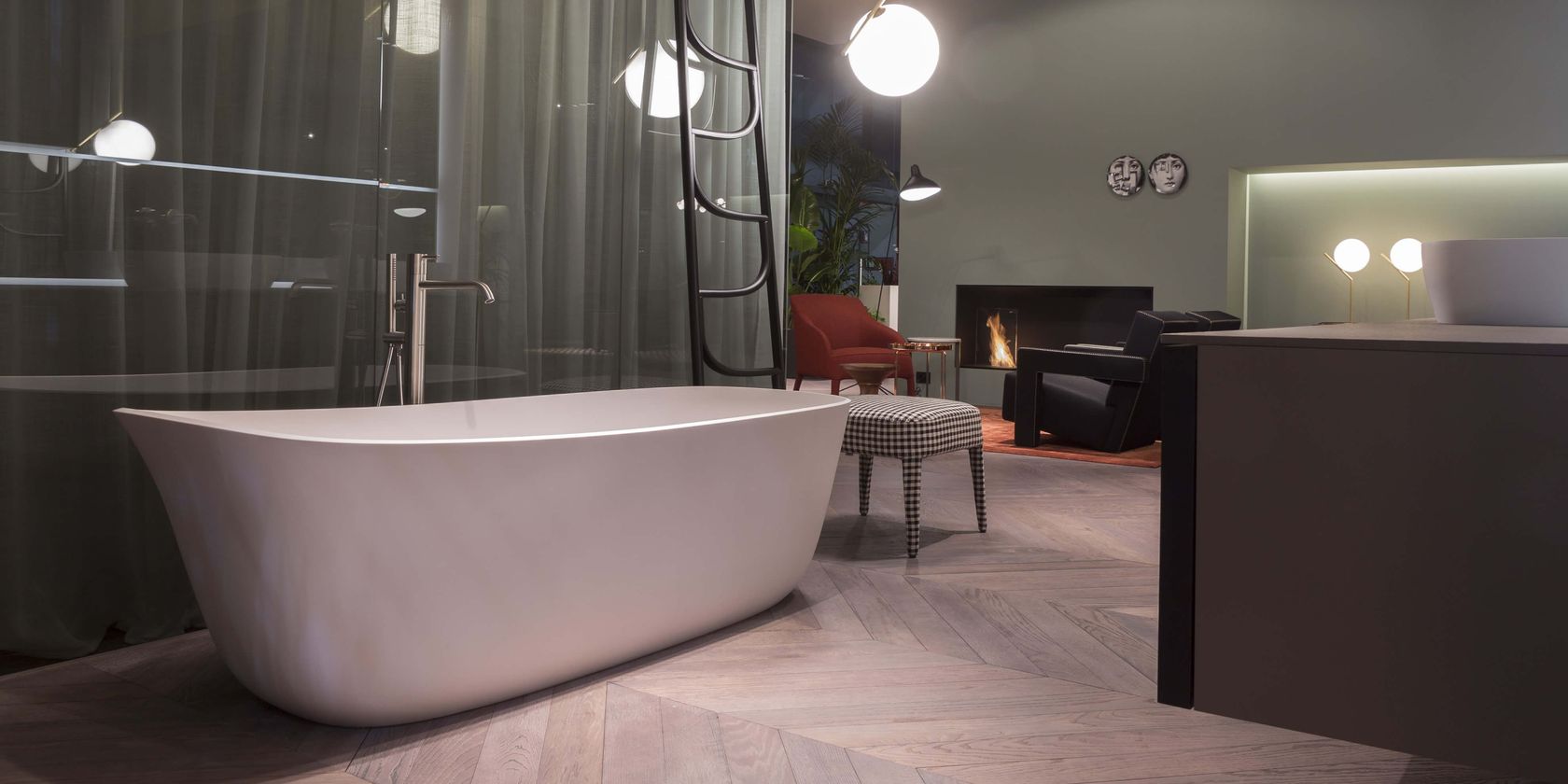 Vasca da bagno centro stanza ovale in Cristalplant® DAFNE By Antonio ...