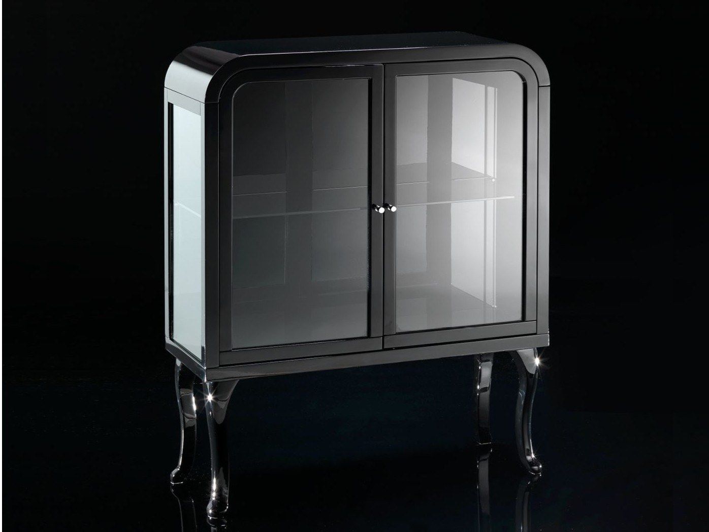 DANCER 3 Wood and glass bathroom cabinet By Devon&Devon