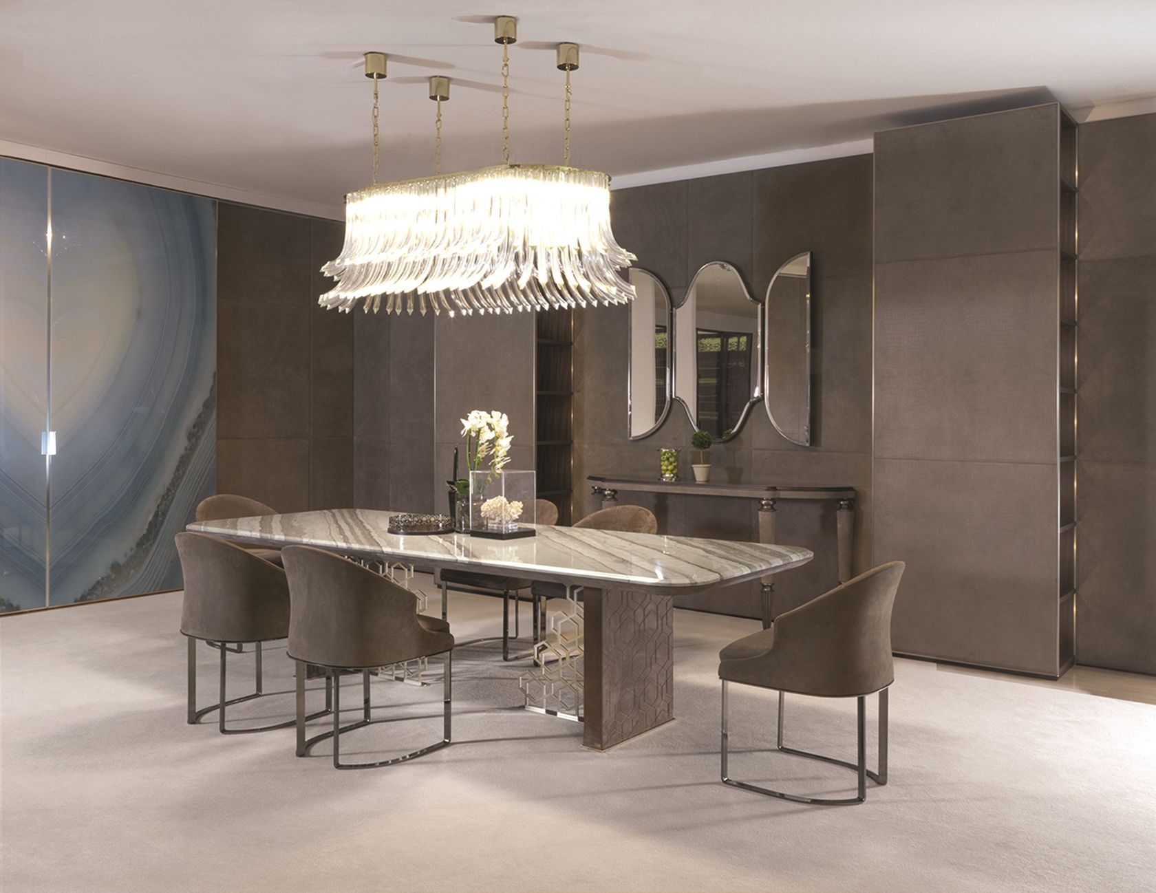 LOVELUXE 2017 – ESSENCE COLLECTION Upholstered leather chair By Longhi ...