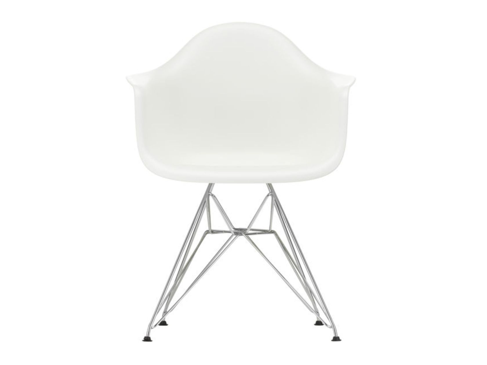 DAR Polypropylene chair with armrests By Vitra | design Charles & Ray Eames