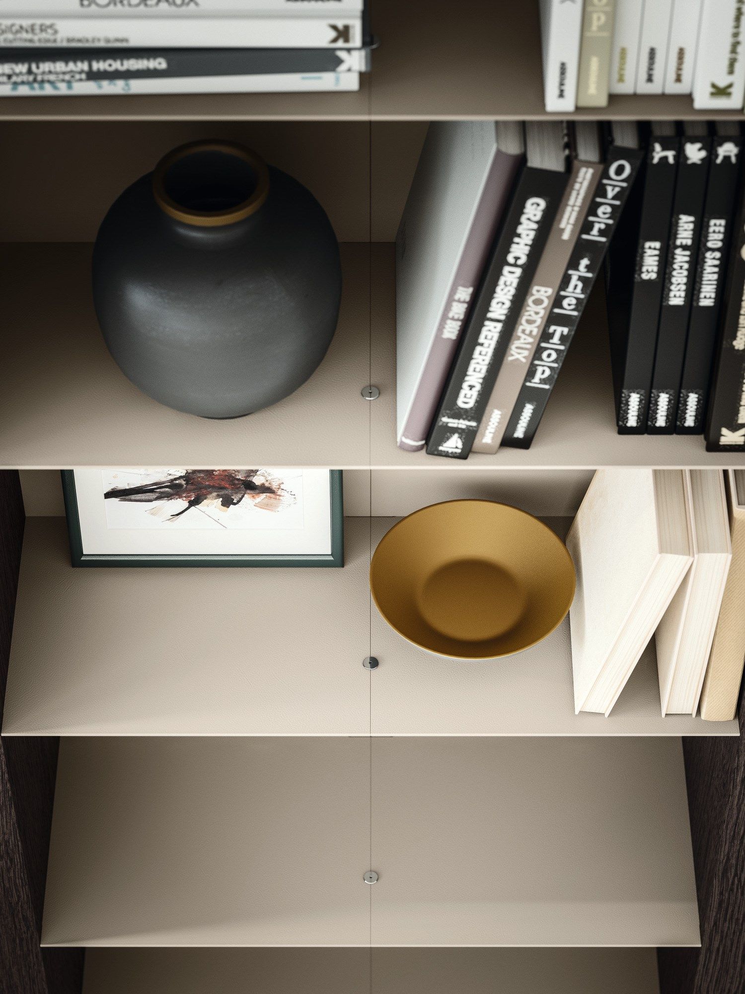 Wall-mounted storage wall DAY SYSTEM 07 By Composit