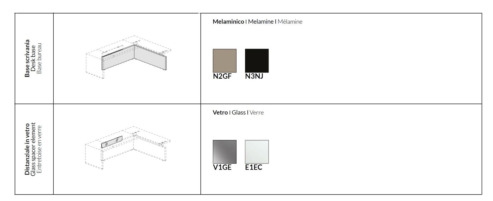 DECK Office desk By About Office | design Roberto Giacomucci