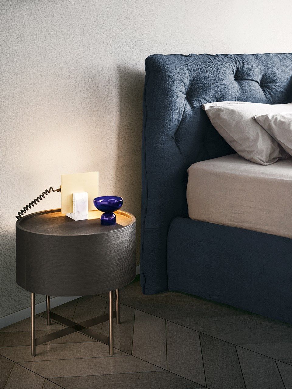 DEDALO Bedside table with drawers By PIANCA