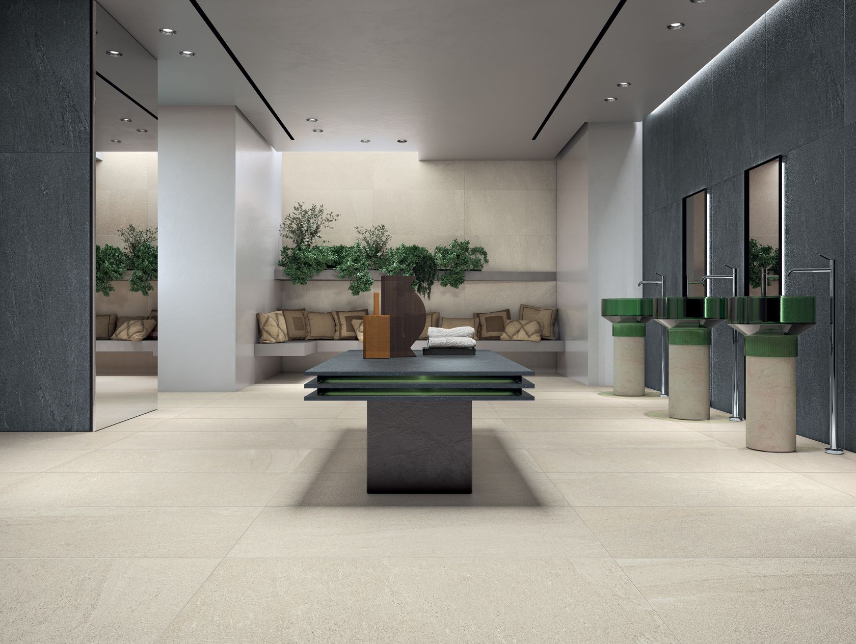 Laminated stoneware wall/floor tiles with stone effect DEEP By COTTO D'ESTE