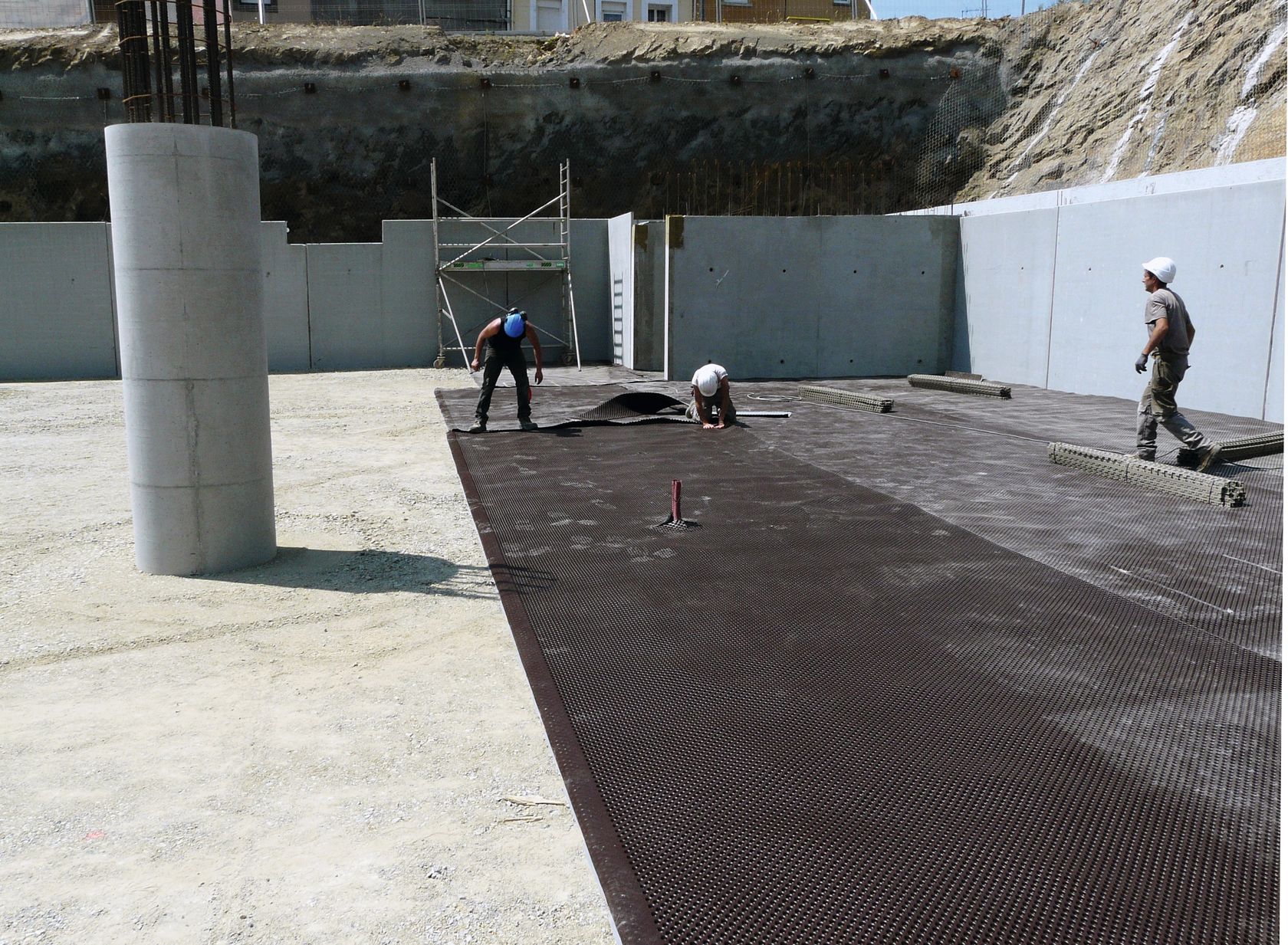 DELTA® - NP DRAIN Membrane alvéolaire et gaufrée By DÖRKEN ITALIA