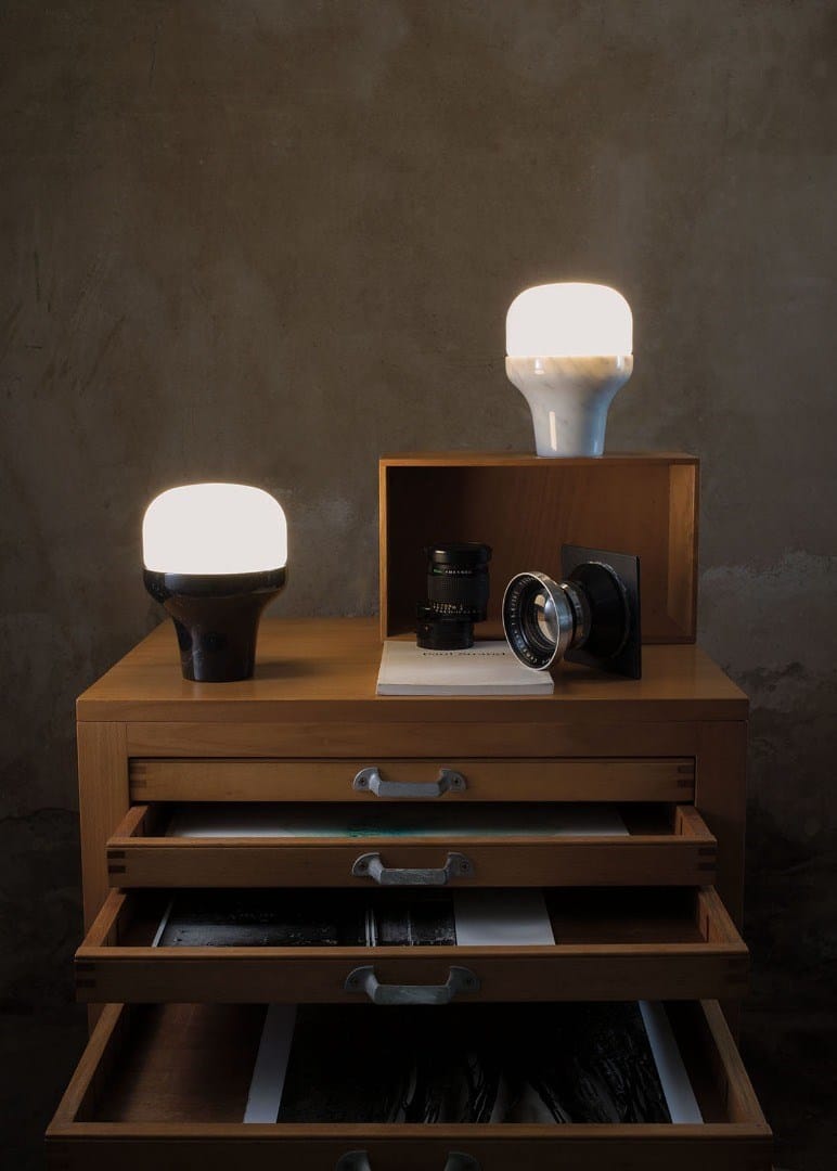 DELUX | Marble table lamp By Martinelli Luce design Studio Natural