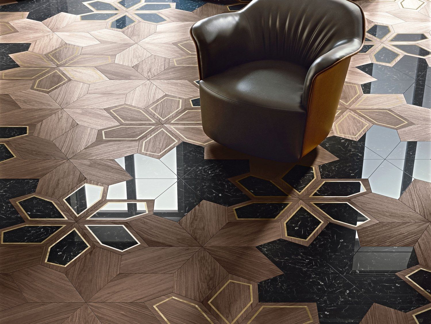 Inlaid wooden parquet DESIGN PANELS AZALEA I Moduli Design Collection ...