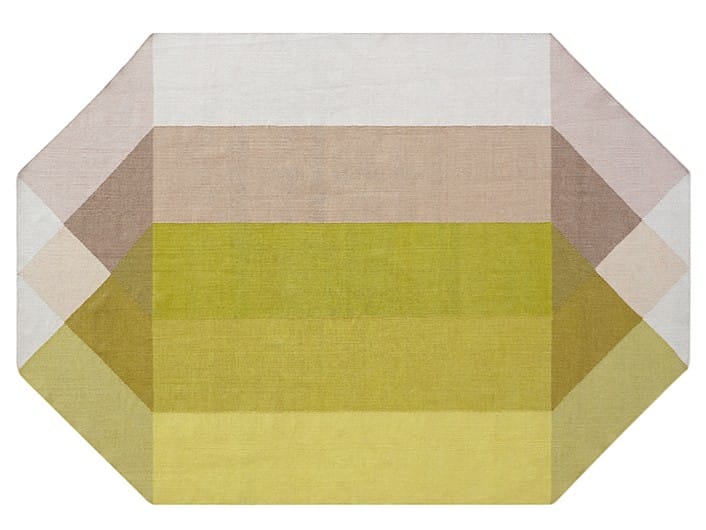 DIAMOND PINK-YELLOW Rug By GAN