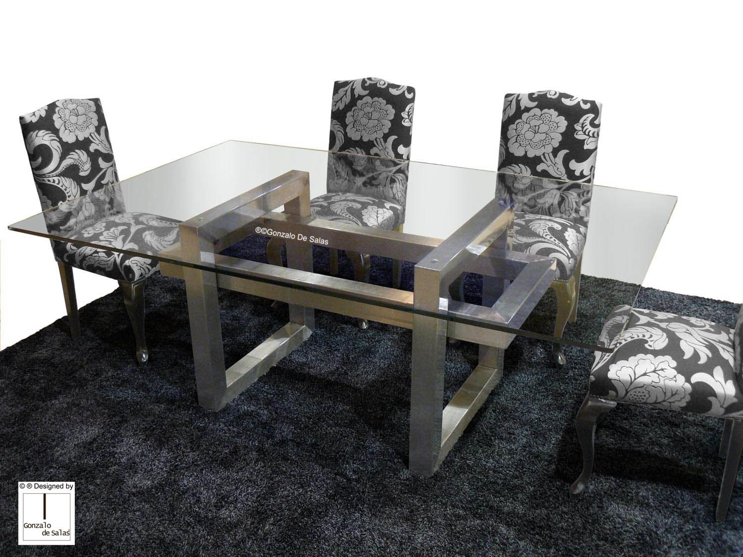 DIANA Glass dining table By Gonzalo De Salas