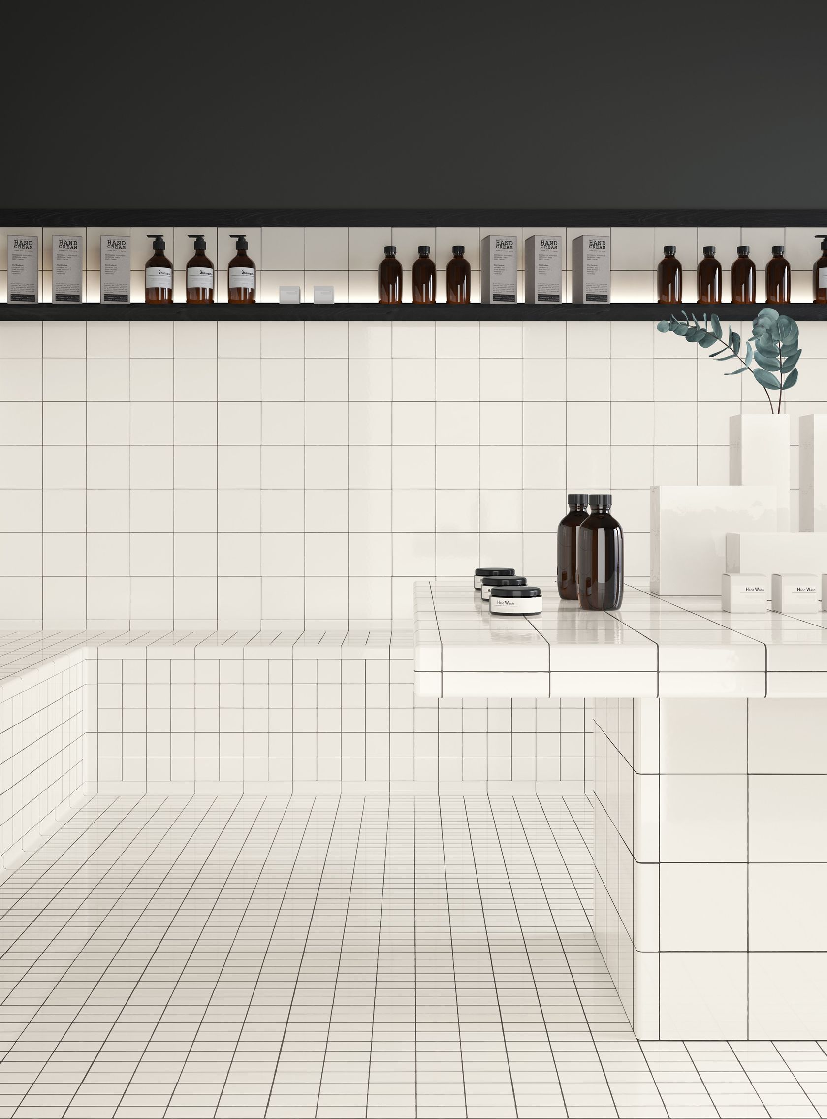 Pavimento/rivestimento in gres smaltato DIN WHITE MATT - Mutina