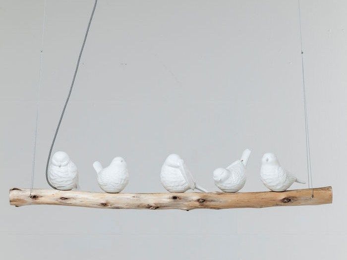 Porcelain pendant lamp DINING BIRDS By KARE-DESIGN
