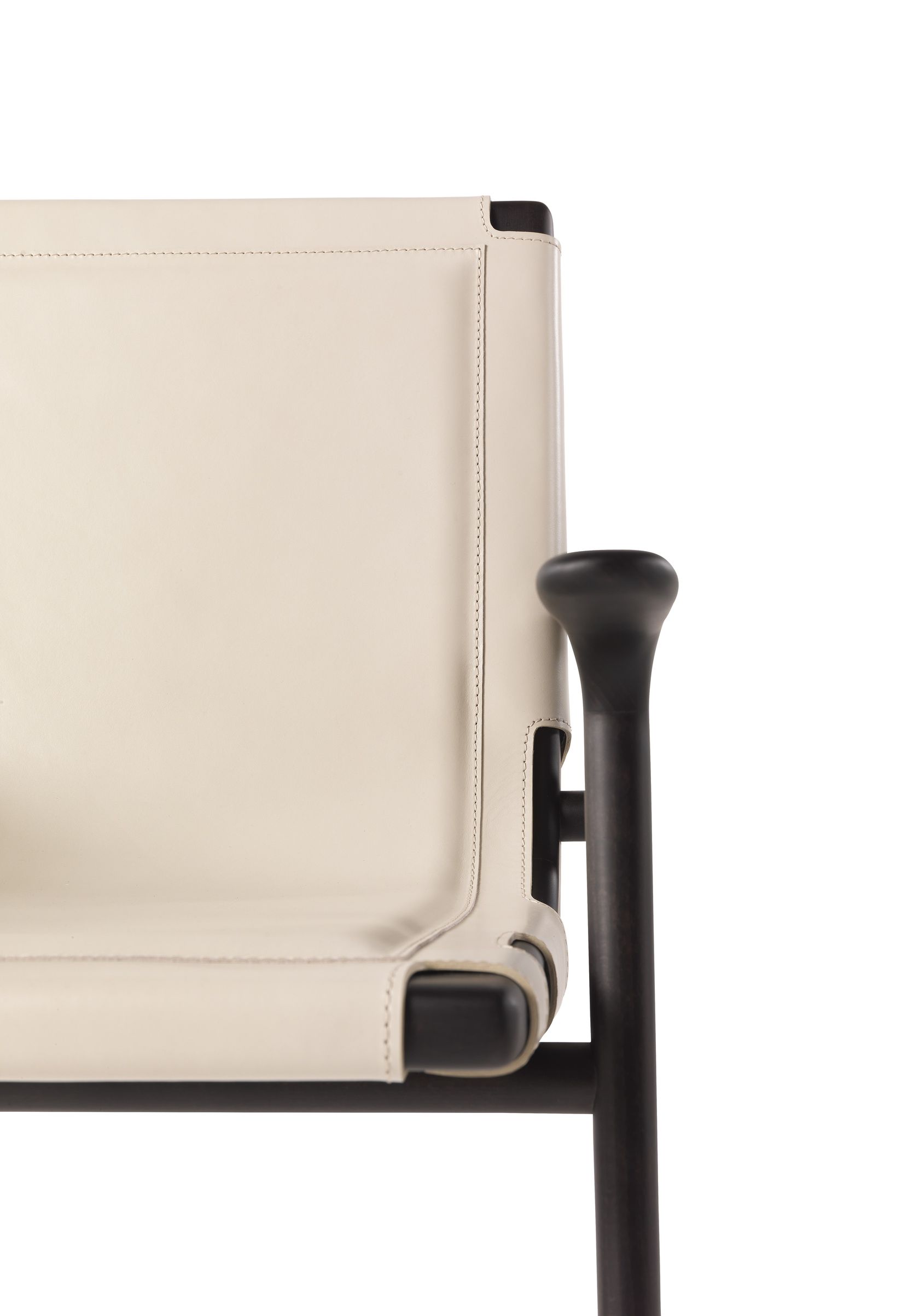DINKA Tanned leather chair with armrests By ETRO Home Interiors