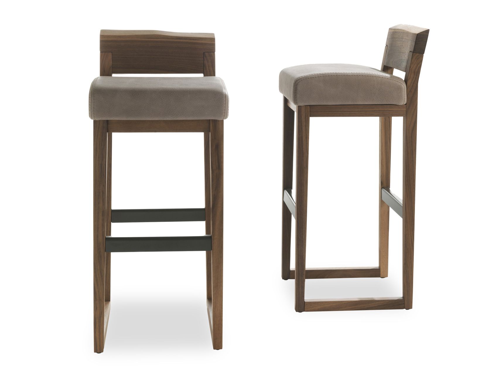 High upholstered stool DINO By Riva 1920 design Terry Dwan