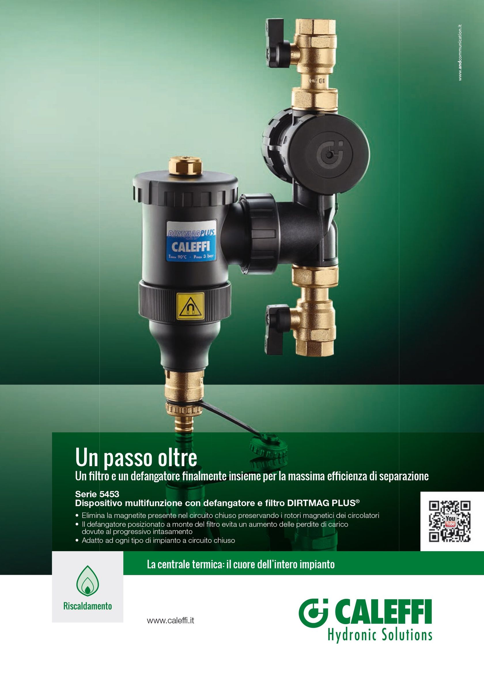 Dispositivo multifunzione con defangatore e filtro 5453 DIRTMAGPLUS® - CALEFFI - Edilportale
