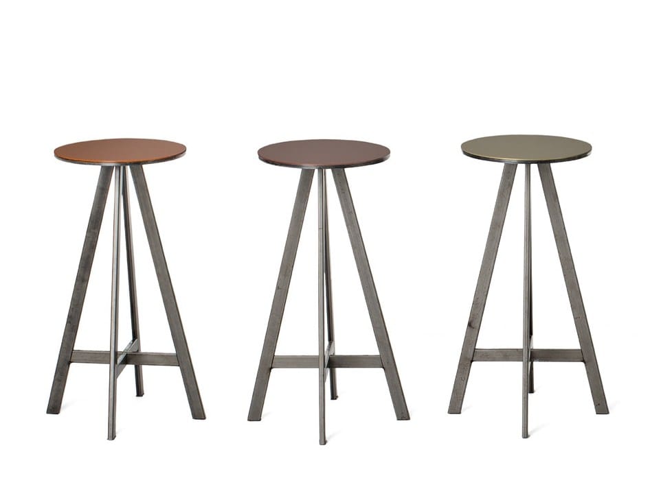 DISCO Plate stool By Officine Tamborrino | design Marco Capeto