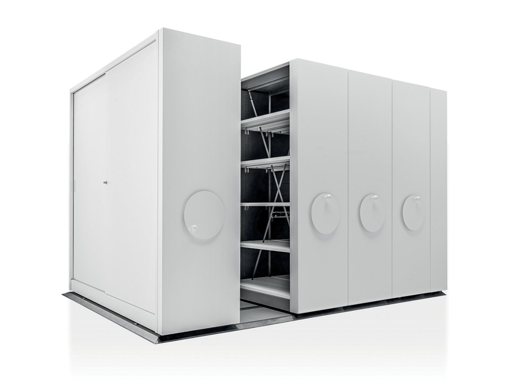 Compactable filing cabinet DISCOVERY By Fantin design Salvatore Indriolo