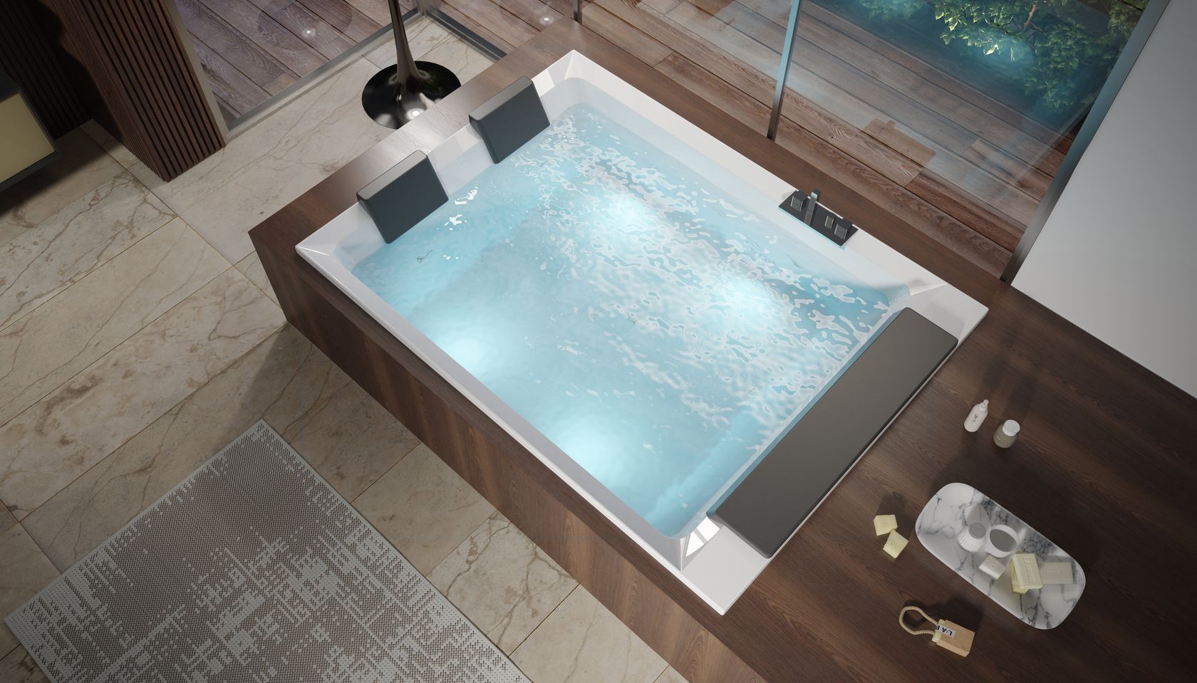 DIVINA DUAL Vasca da bagno a 2 posti By NOVELLINI | design Massimo ...