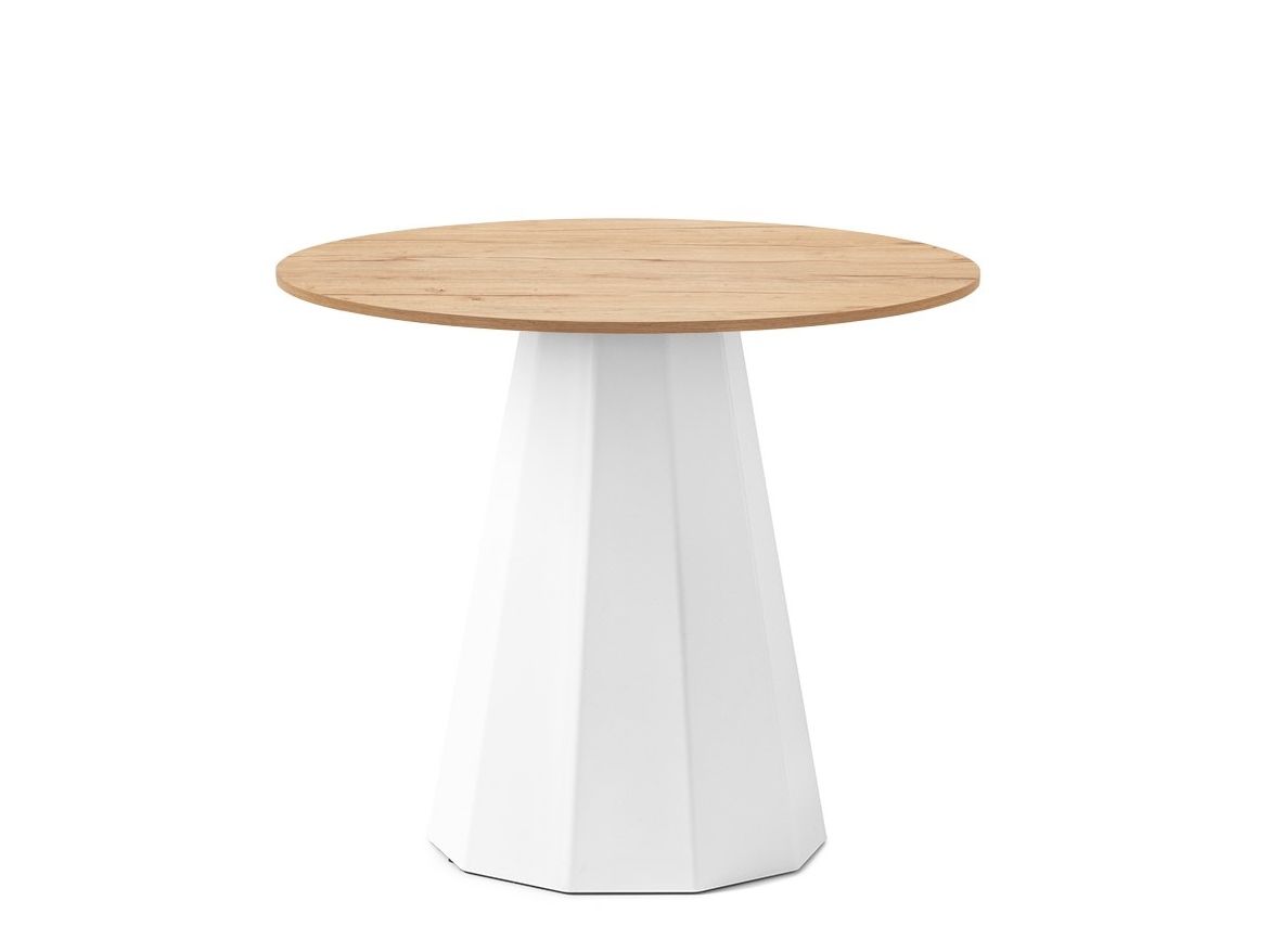 DIX | Melamine-faced chipboard table Round melamine-faced chipboard ...