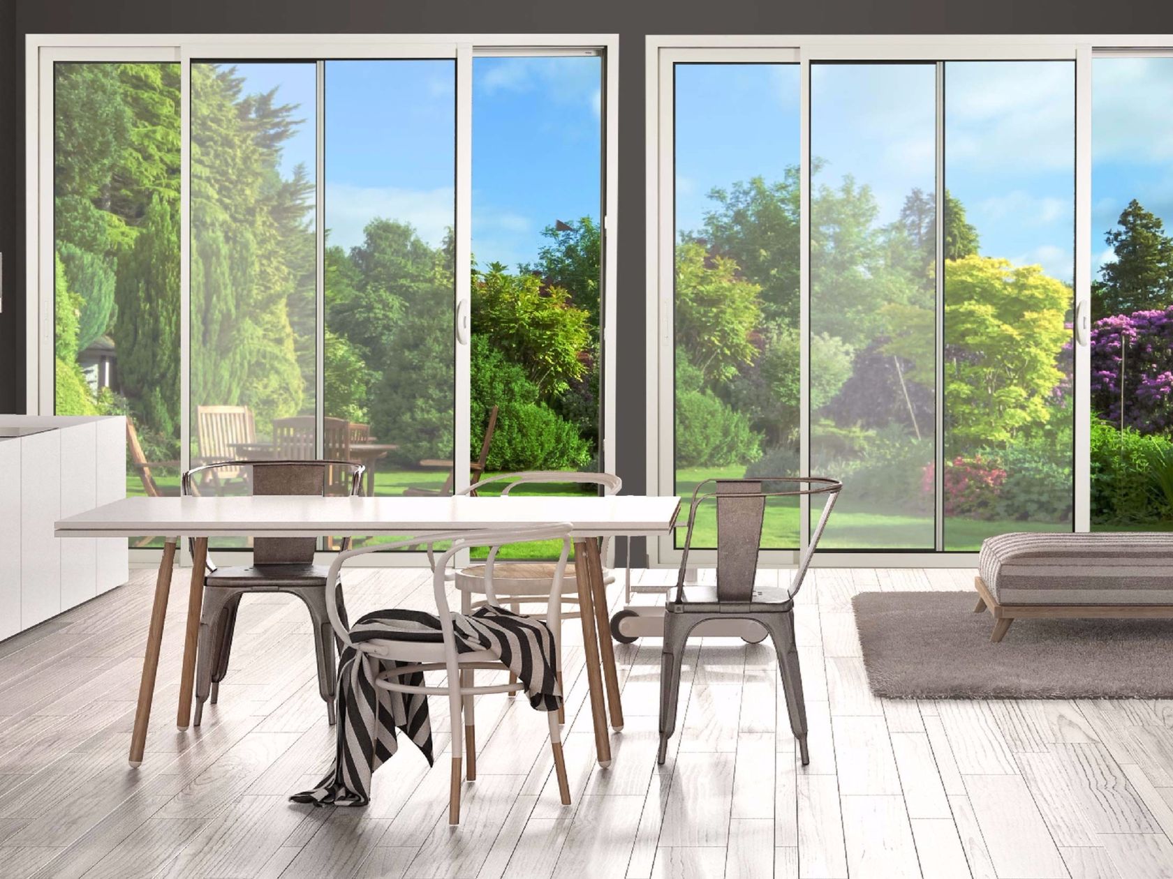 DOMAL SLIDE TB65 Glass and aluminium sliding window By DOMAL