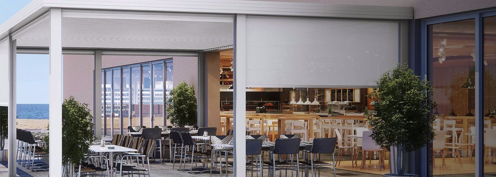 Glass and aluminium Veranda DOMAL VERANDA By DOMAL