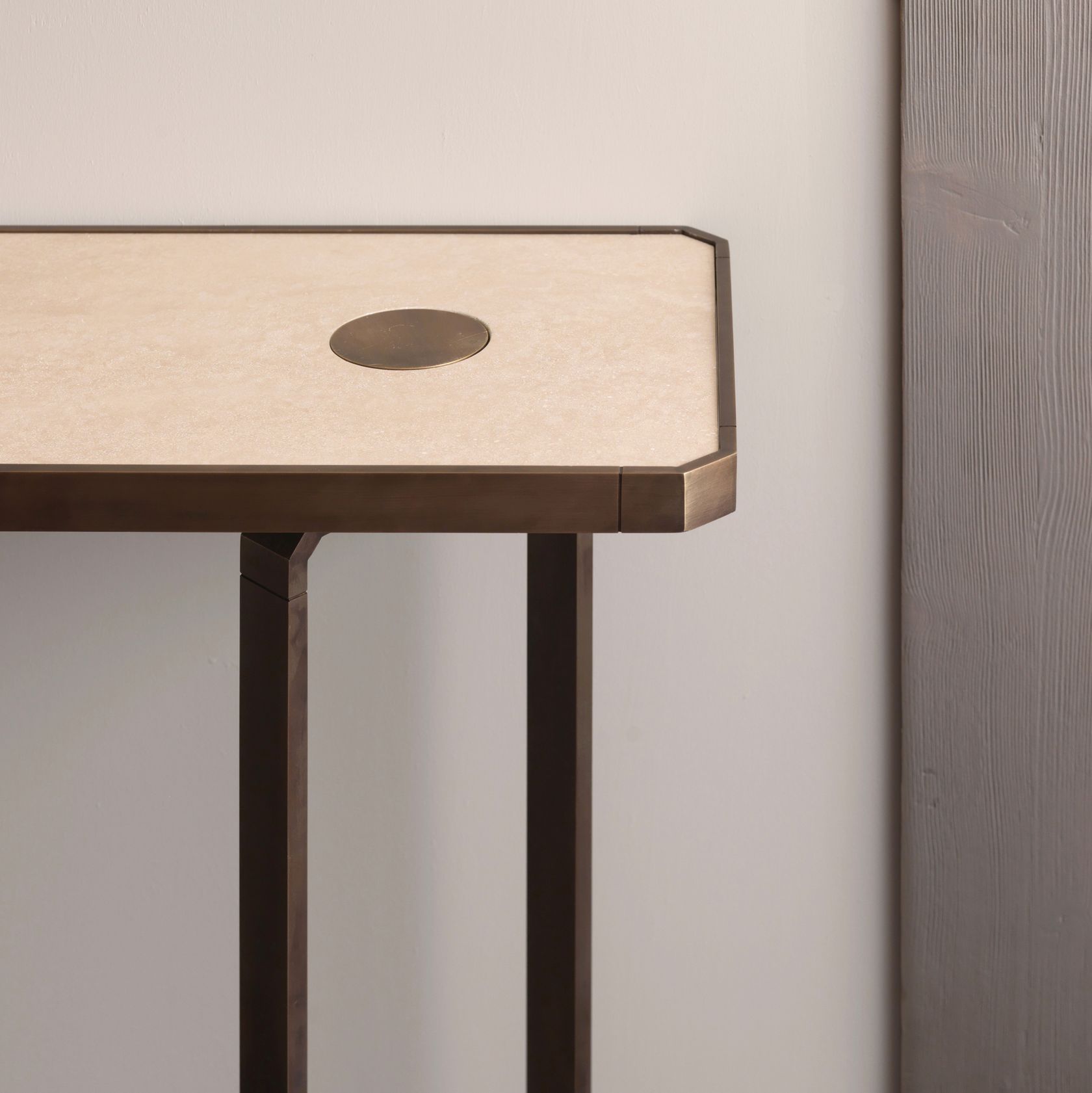 DOMINO Contemporary style rectangular wooden console table By ...