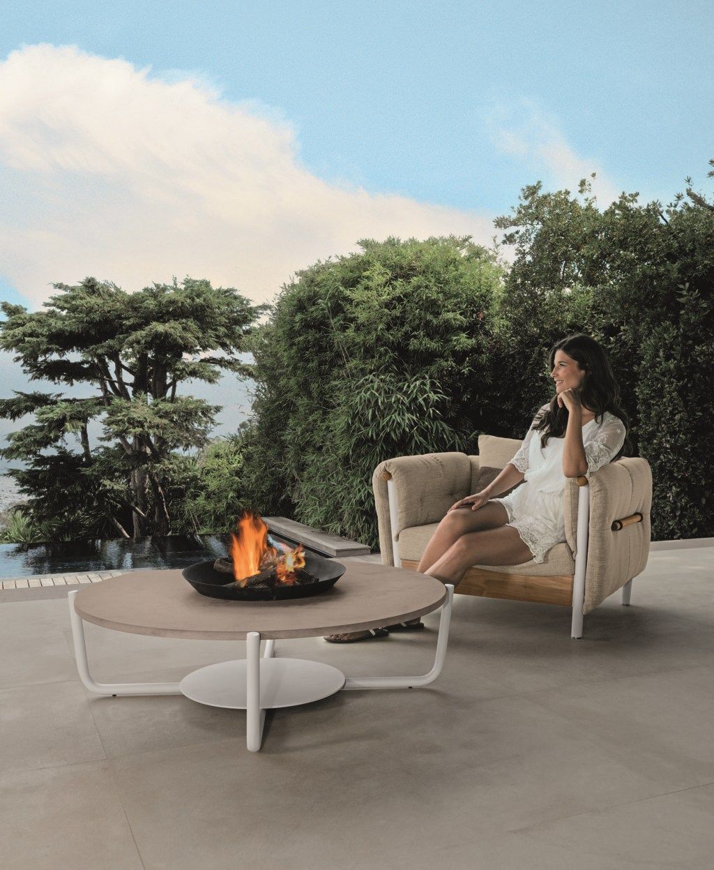 DOMINO | Round coffee table Domino Collection By Talenti design Marco ...