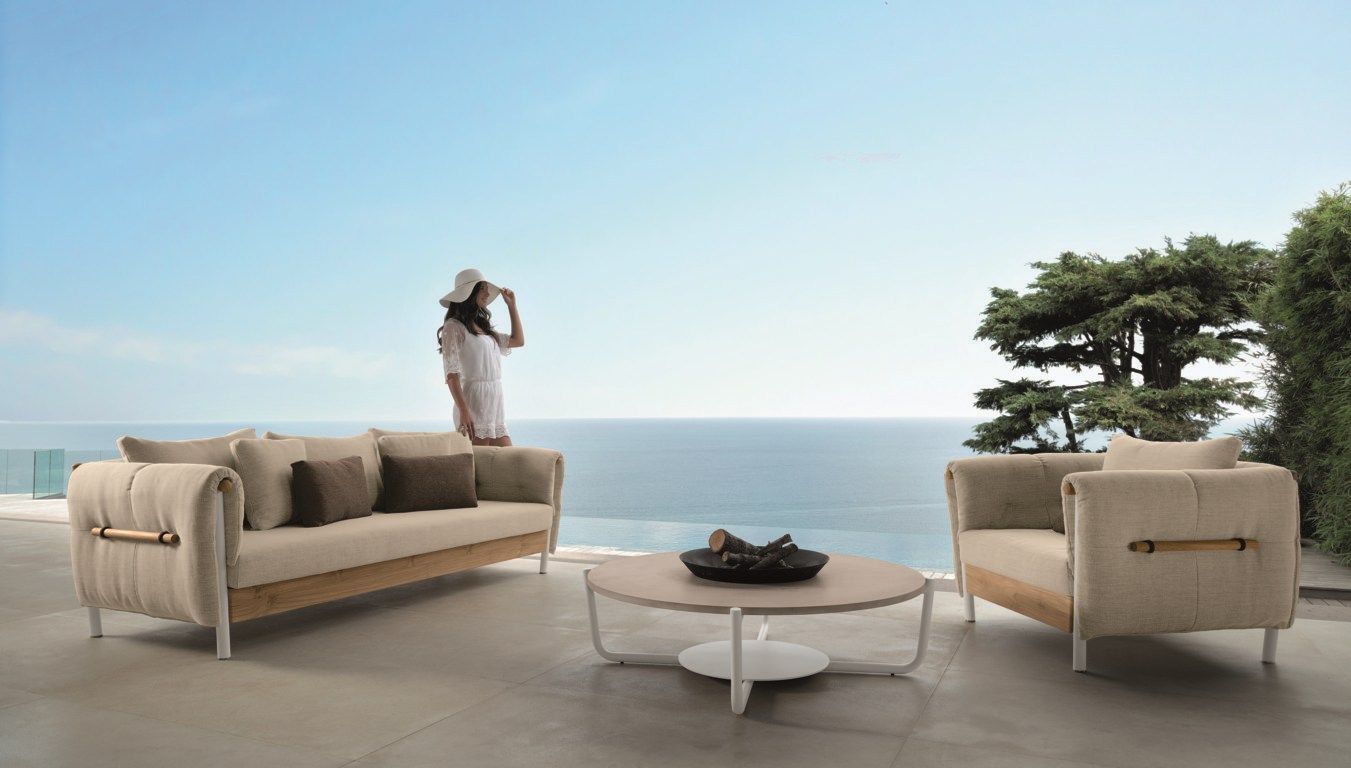 DOMINO | Round coffee table Domino Collection By Talenti design Marco ...