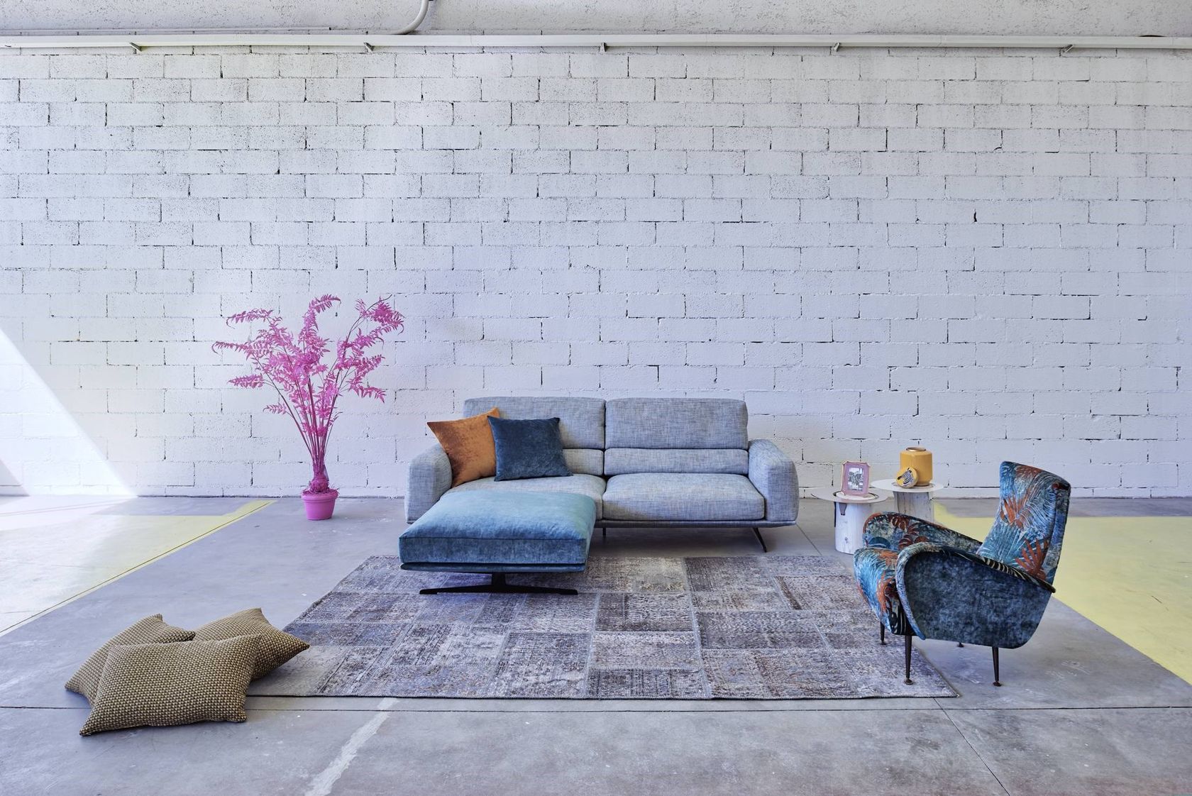 DORIAL Corner fabric sofa with removable cover By Gobbo Salotti ...