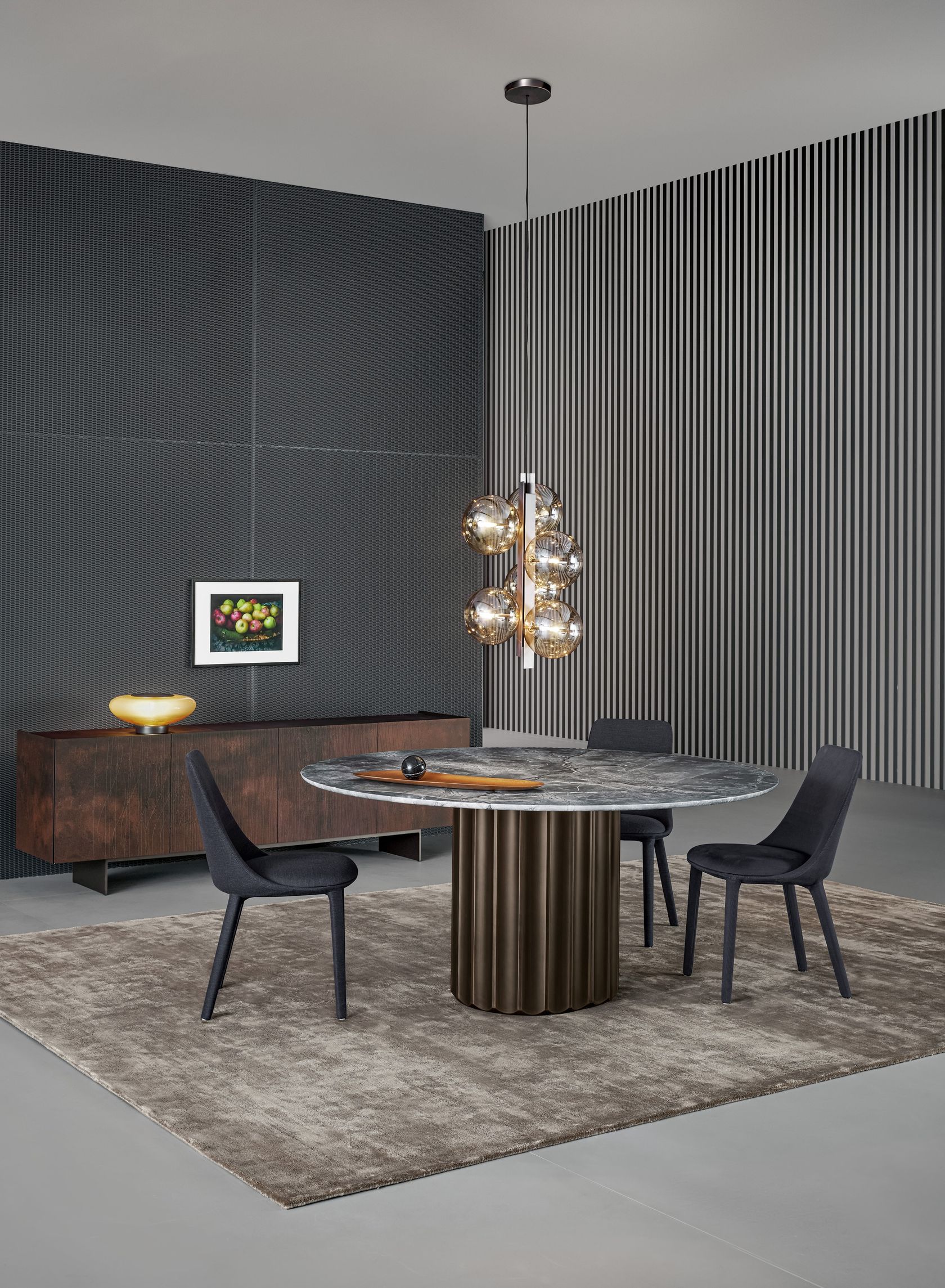 DORIAN TABLE Table en forme de tonneau à manger By Bonaldo | design Spazioameno