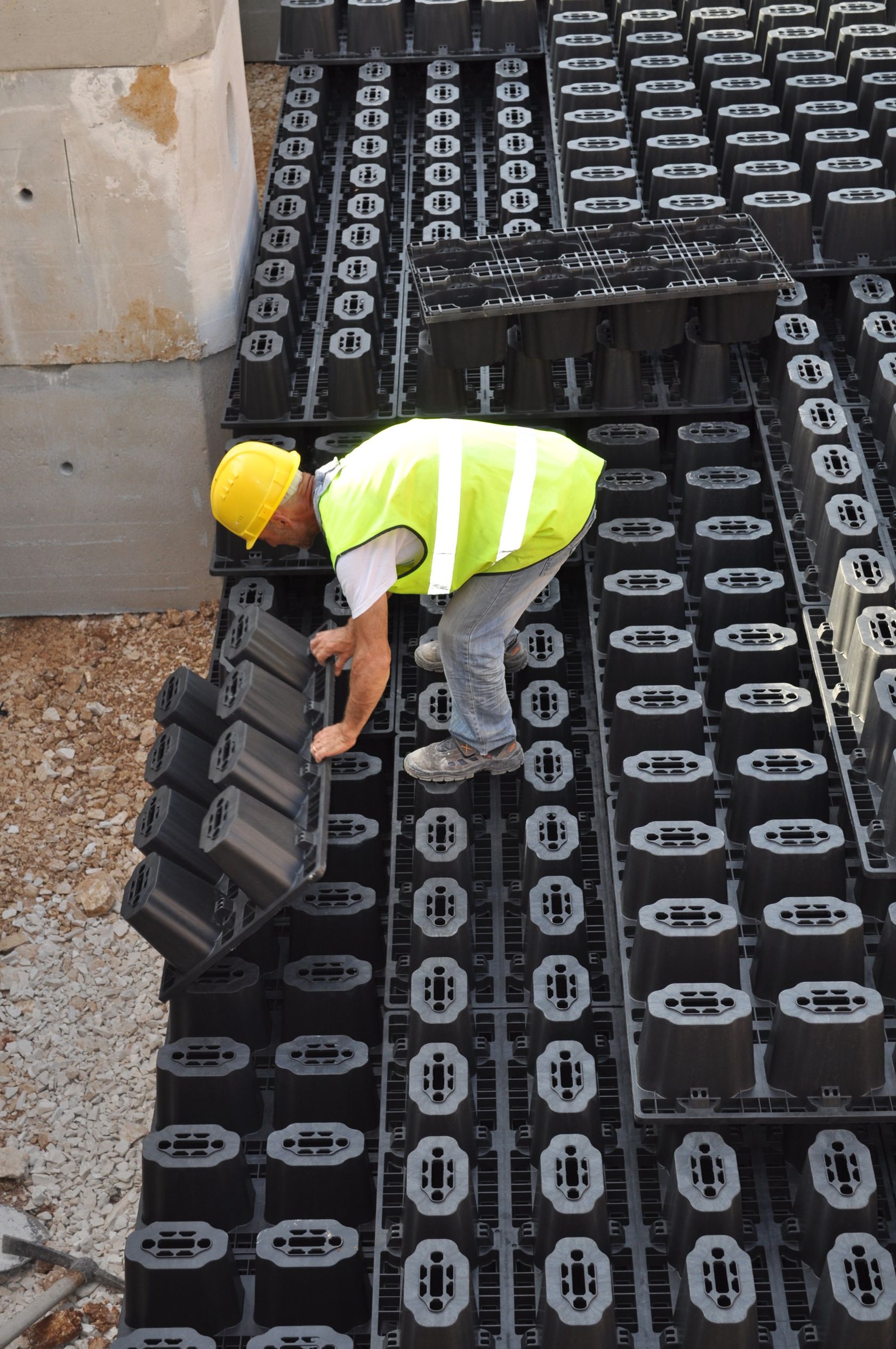 Drainage channel and part DRAINPANEL By Geoplast