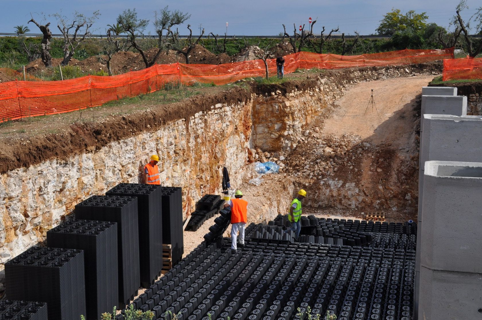 Drainage channel and part DRAINPANEL By Geoplast